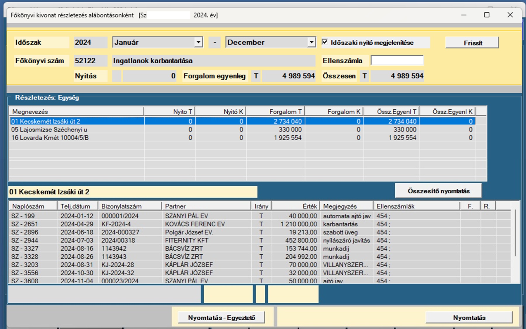 Könyvelő program - SoftBalance - NAV Online Számla átvétel, 65M ÁFA ...